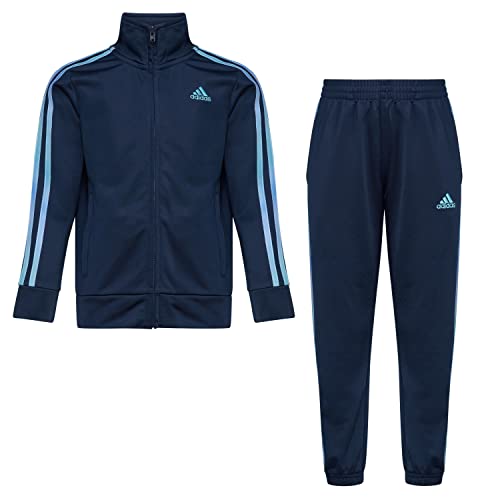 adidas Boys' Gradient 3S Tricot Track Set, Collegiate Navy, 7