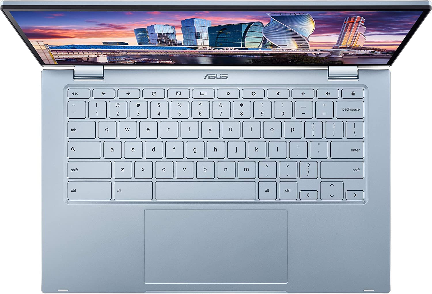 Asus Flip 2-in-1 14'' FHD Touchscreen Chromebook Laptop, Intel Core m3-8100Y(up to 3.4 GHz), 128GB Space(64GB eMMC+64GB Card),8GB RAM, Webcam, WiFi, Chrome OS, +JVQ MP Blue Silver 2X Storage