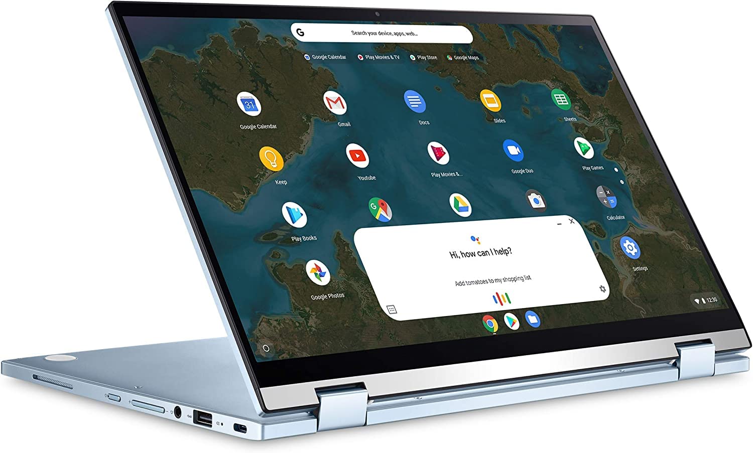 Asus Flip 2-in-1 14'' FHD Touchscreen Chromebook Laptop, Intel Core m3-8100Y(up to 3.4 GHz), 128GB Space(64GB eMMC+64GB Card),8GB RAM, Webcam, WiFi, Chrome OS, +JVQ MP Blue Silver 2X Storage