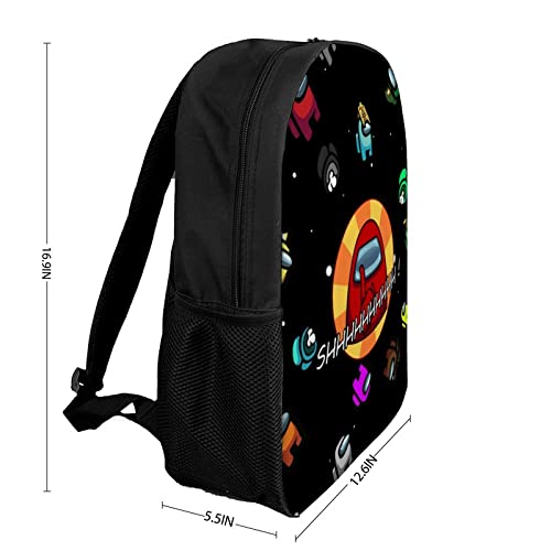 Game Backpack with Side Pockets Multifunction Laptop Bag Unique Book Bag Durable Travel Bag for Boy Girl Teen Adult
