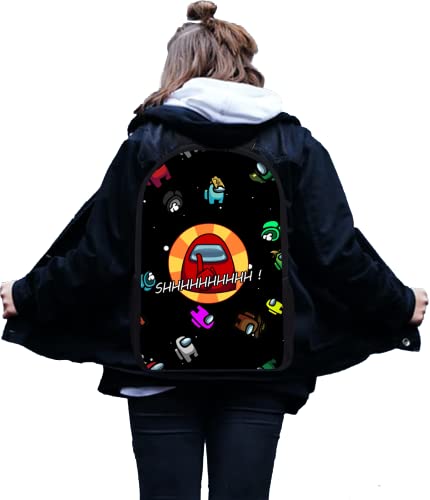 Game Backpack with Side Pockets Multifunction Laptop Bag Unique Book Bag Durable Travel Bag for Boy Girl Teen Adult