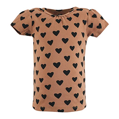 Hudson Baby Unisex Baby Short Sleeve T-Shirts, Cinnamon Pink Prints, 12-18 Months