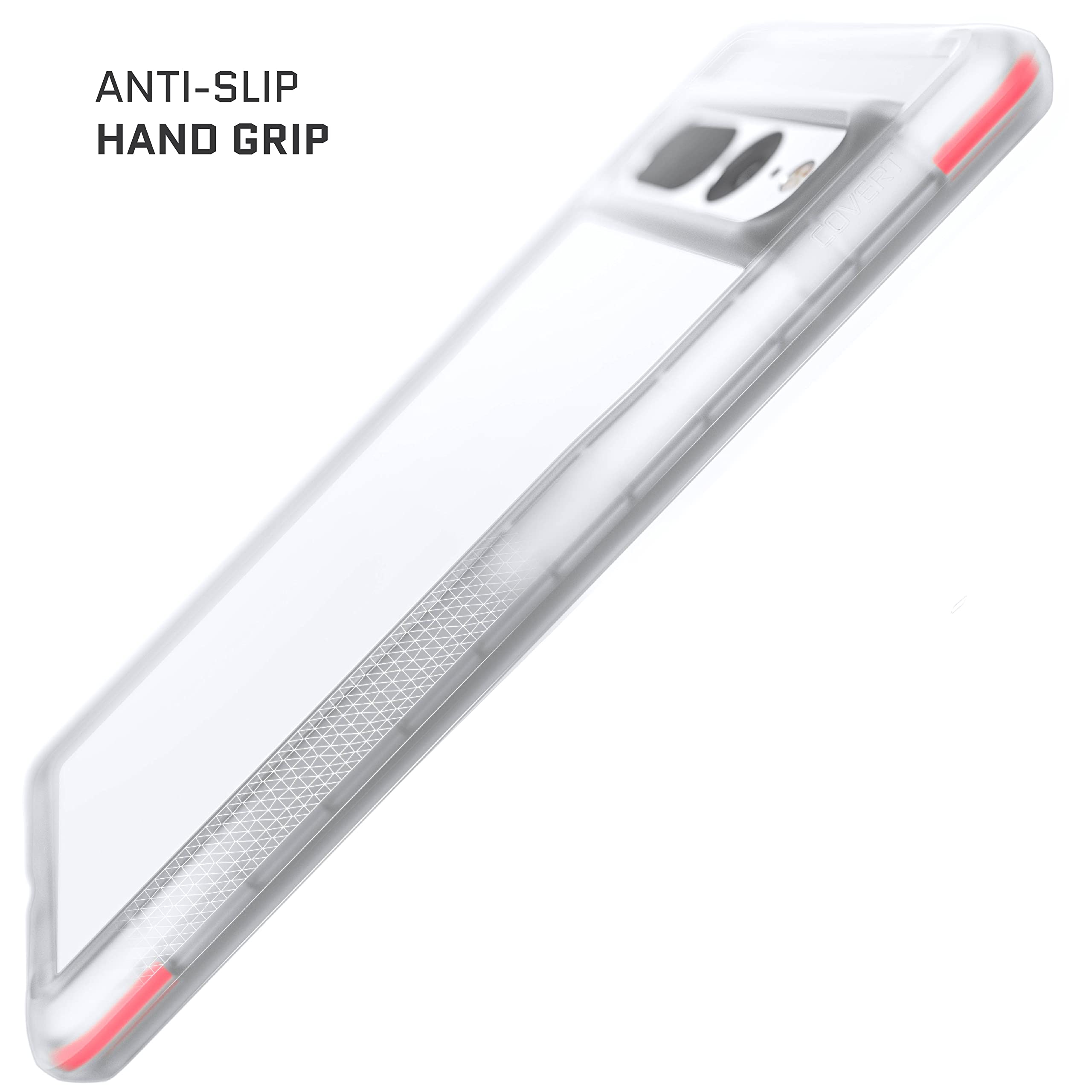 Ghostek COVERT Google Pixel 7 Pro Case Clear with Ultra Thin Design and Non-Slip Grip Bumper Supports Wireless Charging Shockproof Protective Phone Cover Designed for 2022 Pixel 7 Pro (6.7 IN) (Clear)