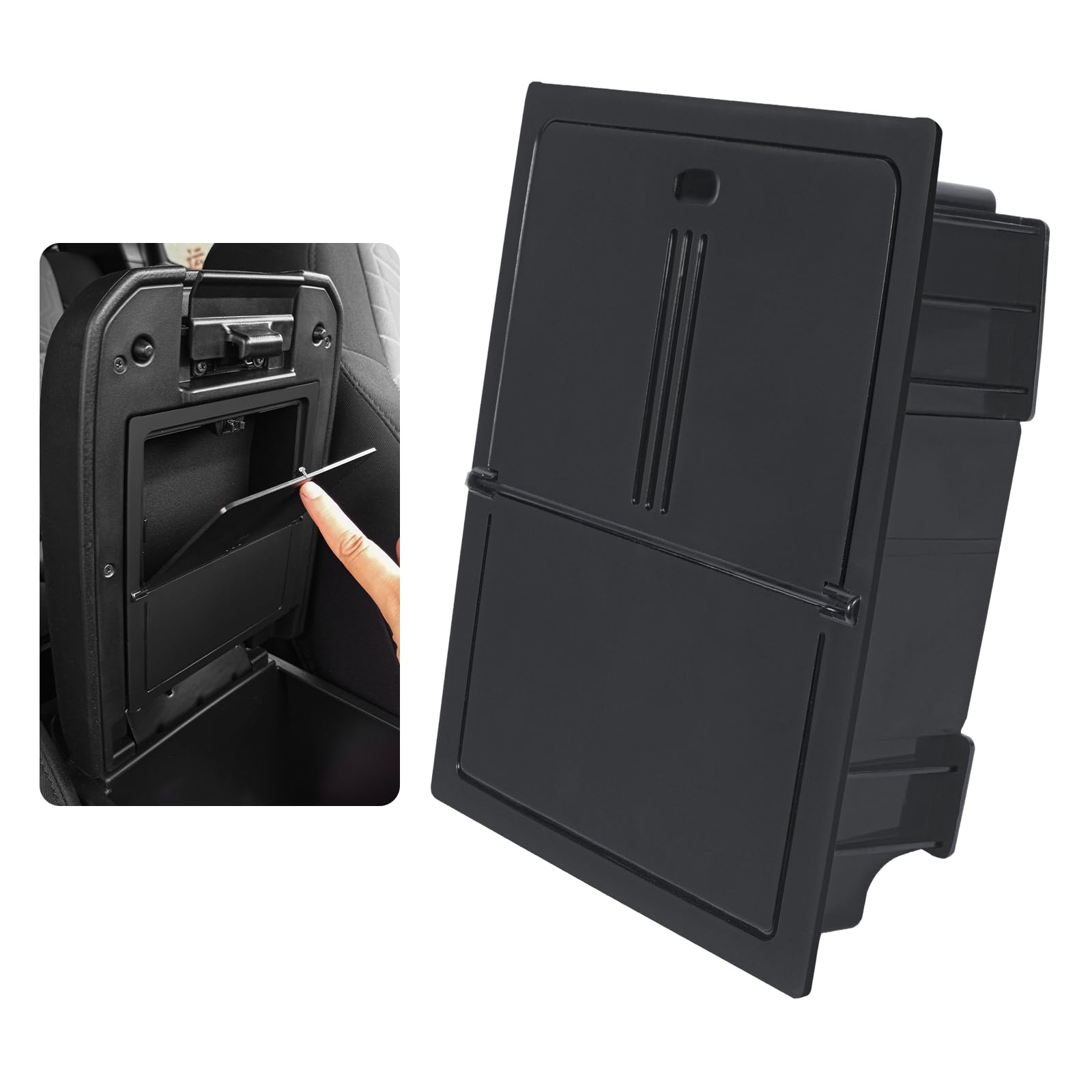 SDPVorn Hidden Storage Box for 2016-2023 Tacoma Center Console Armrest Organizer Secret Compartment 3rd Gen Accessories