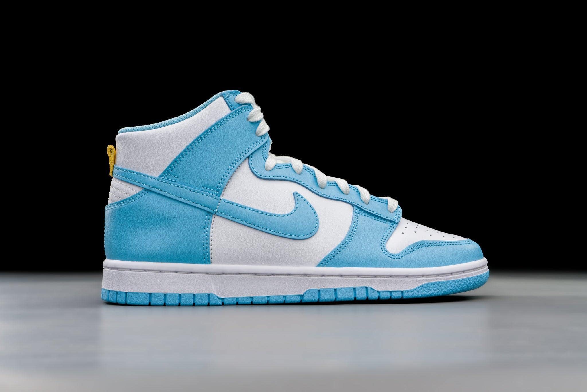 Nike Dunk Hi Retro Men's Basketball Shoes, Blue Chill Blue Chill White, 11 US