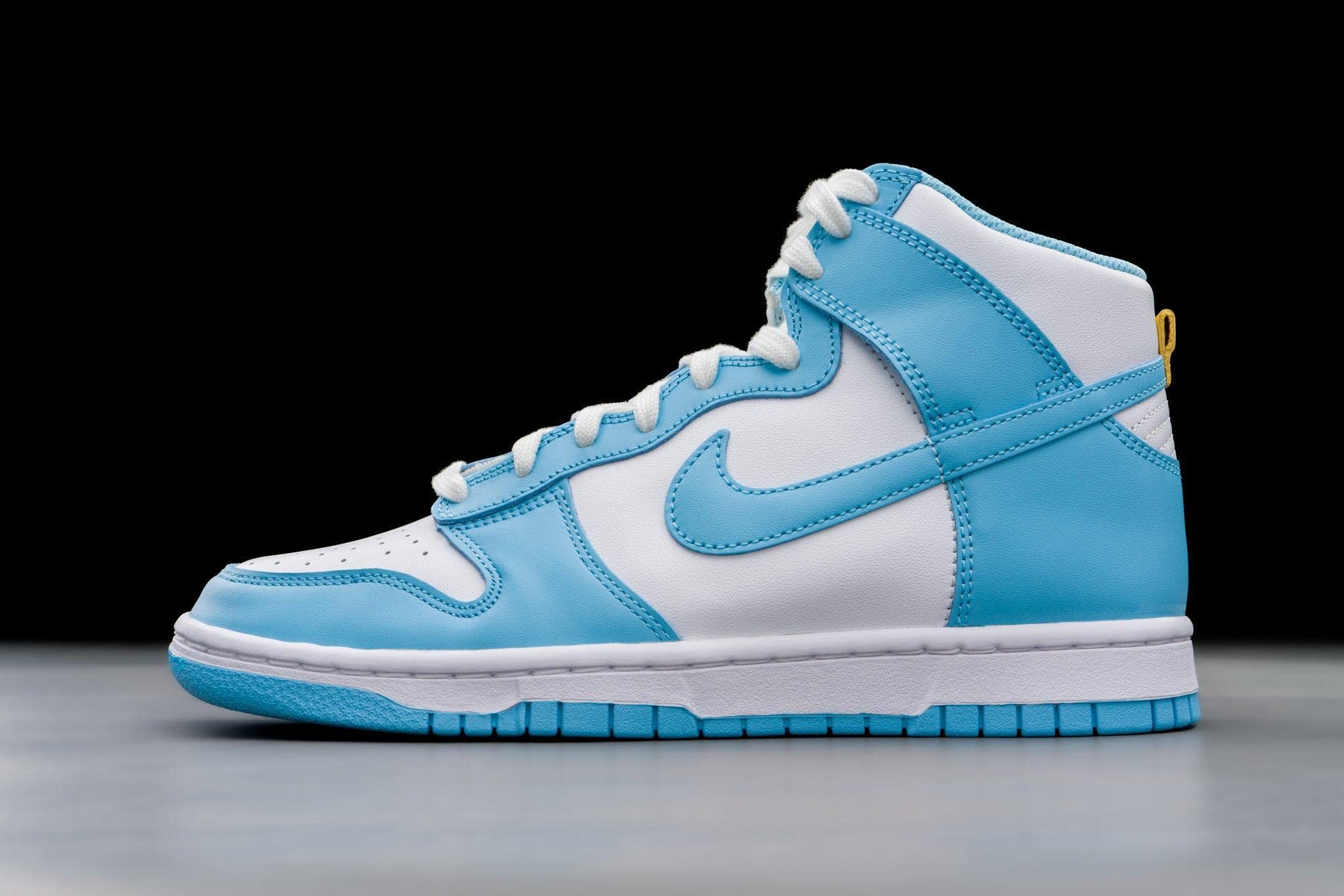 Nike Dunk Hi Retro Men's Basketball Shoes, Blue Chill Blue Chill White, 11 US