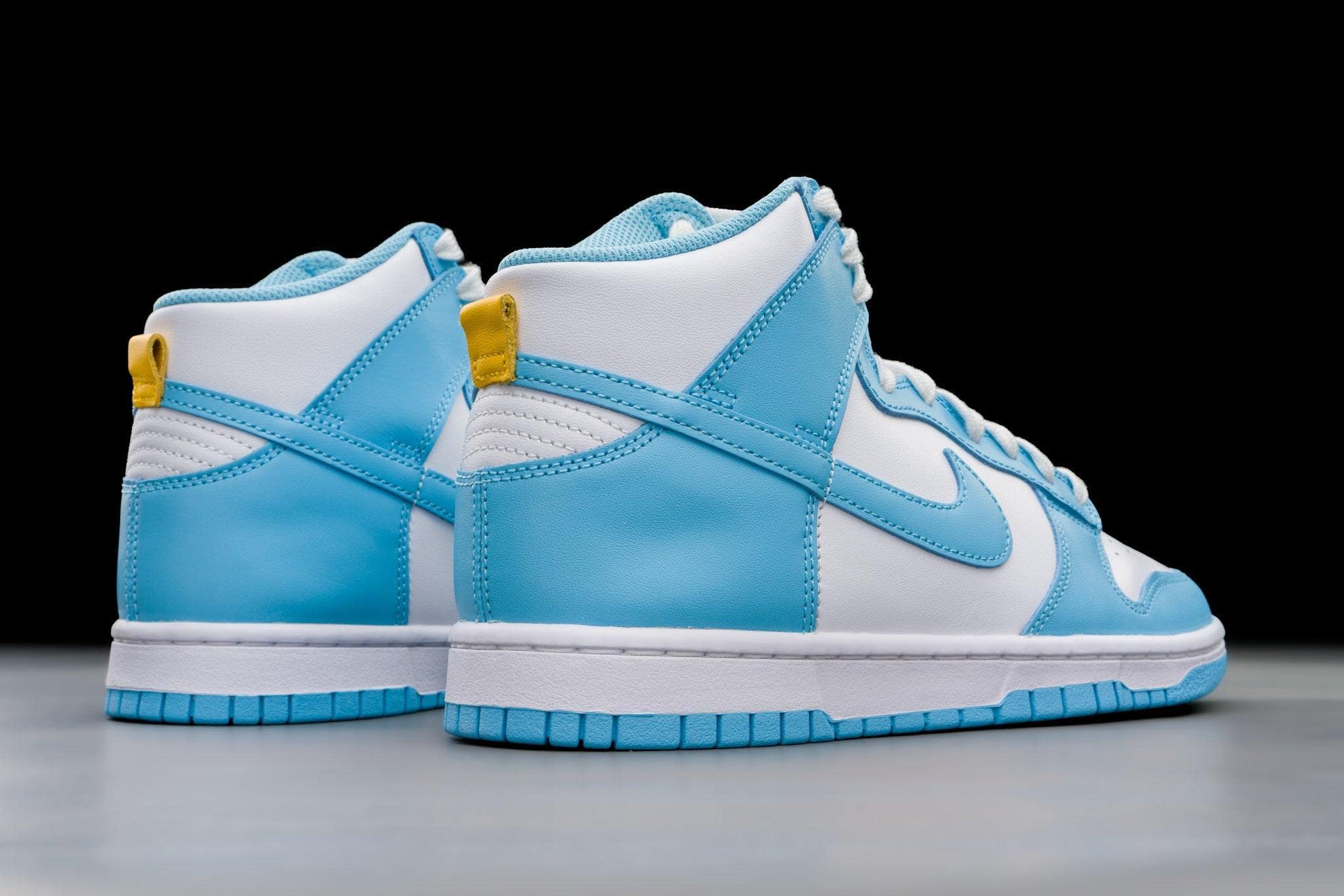 Nike Dunk Hi Retro Men's Basketball Shoes, Blue Chill Blue Chill White, 11 US