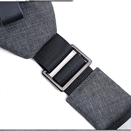 2023 New Personal Flex Bag, Travel Sling Bag Light Thin Chest Shoulder Bag, Fashion Anti-Thief Slim Sling Bag for Men (Black, Right)