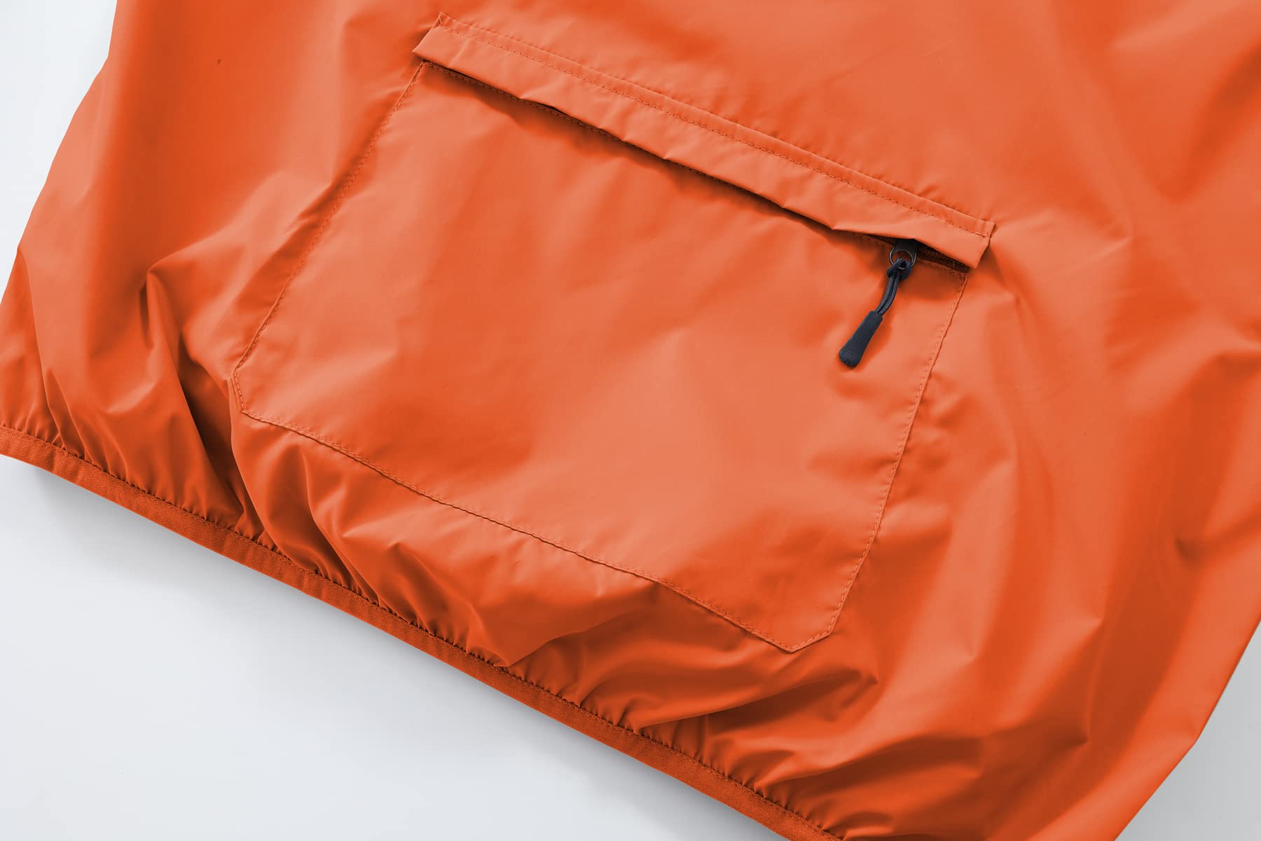 Spmor Men's Lightweight Waterproof Jacket Packable Windbreaker Running Coat Orange 2XL