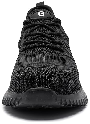 Tinefiy Steel Toe Shoes for Men Lightweight Comfortable Slip Resistant Safety Work Sneakers Cushion Puncture Proof Shoes Indestructible Shoe Size 10