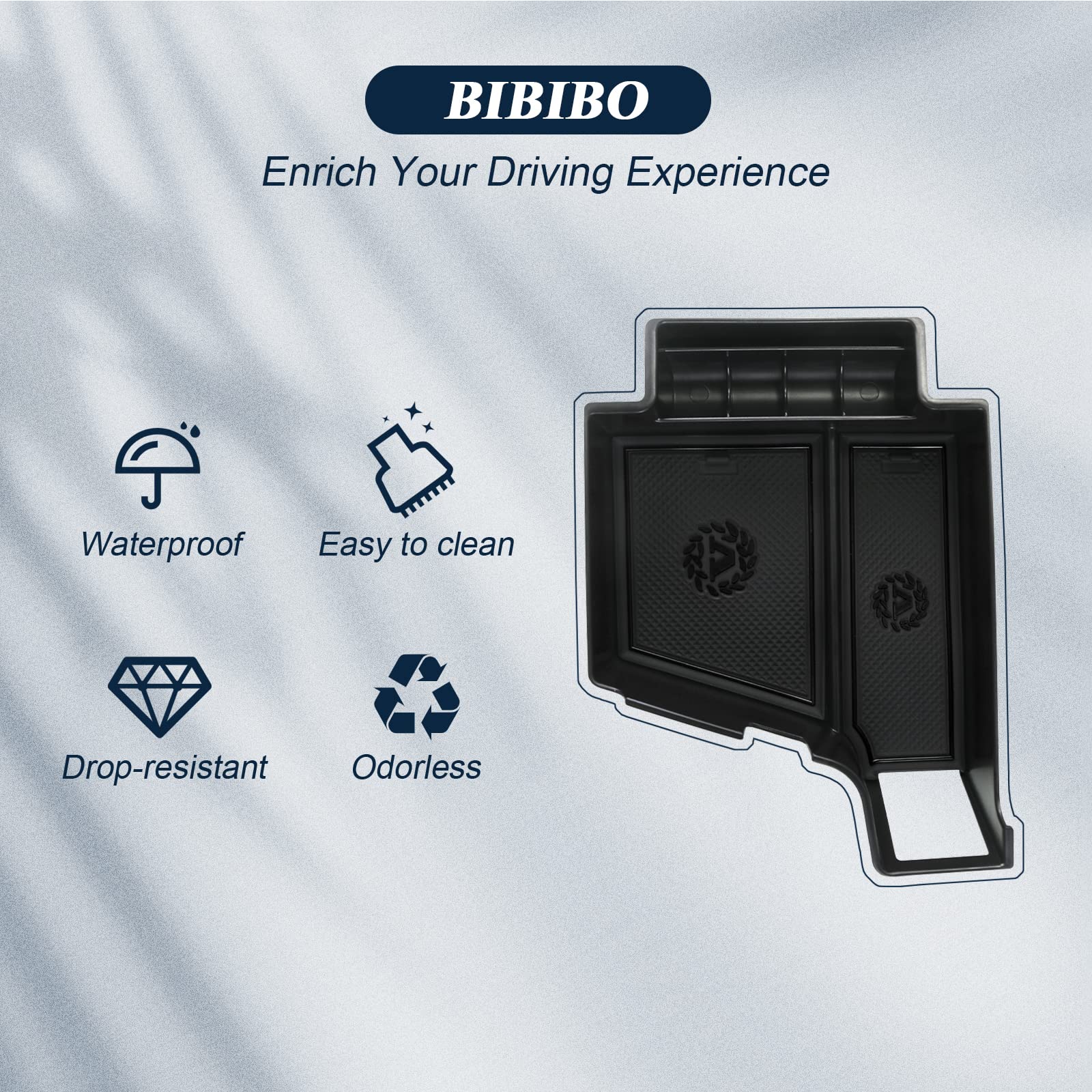 BIBIBO 2023 2024 XC60 XC90 S90 V90 Center Console Organizer for 2018-2023 2024 Volvo XC60 V60 S60 S90 V90 XC90 Insert Armrest Storage Box Tray,2022 XC60 Accessories Glove Pallet Organizer (Black-Trim)