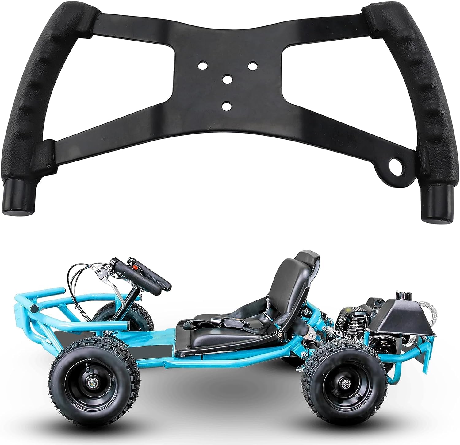 Qiilu Butterfly H Metal Sport Kart Racing Steering Wheel