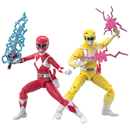 Hasbro Power Rangers Lightning Collection Mighty Morphin Yellow Ranger & Red Ranger ''Swap'' Jason & Trini Boom Comics 2-Pack 6-Inch Action Figures, (F6887)