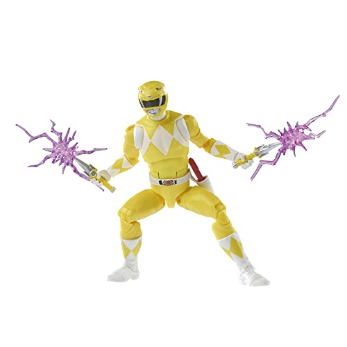 Hasbro Power Rangers Lightning Collection Mighty Morphin Yellow Ranger & Red Ranger ''Swap'' Jason & Trini Boom Comics 2-Pack 6-Inch Action Figures, (F6887)