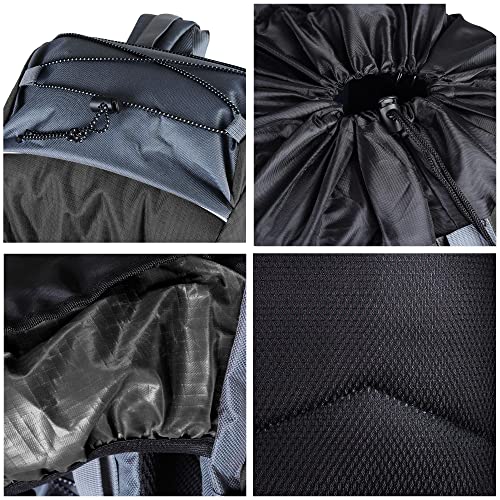 AW Outdoor 70L Sports Hiking Camping Backpack Travel Mountaineering Shoulder Bag Rucksack Large Black