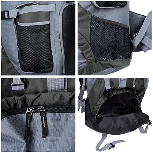 AW Outdoor 70L Sports Hiking Camping Backpack Travel Mountaineering Shoulder Bag Rucksack Large Black