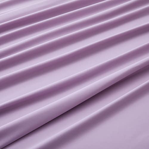 DengChao 4PCS Extra Deep Pocket Sheet Set 1800 Thread Soft Brushed Microfiber Light Purple Full Size Bed Sheets Set,Fit 18-24 Inch Deep Pocket Mattress,Comfortable Breathable& Wrinkle Resistant
