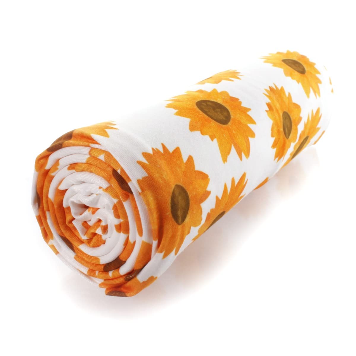 Country Sunflowers DBP Fabric - Double Brushed Polyester 4 Way Stretch - 1/2 Yard