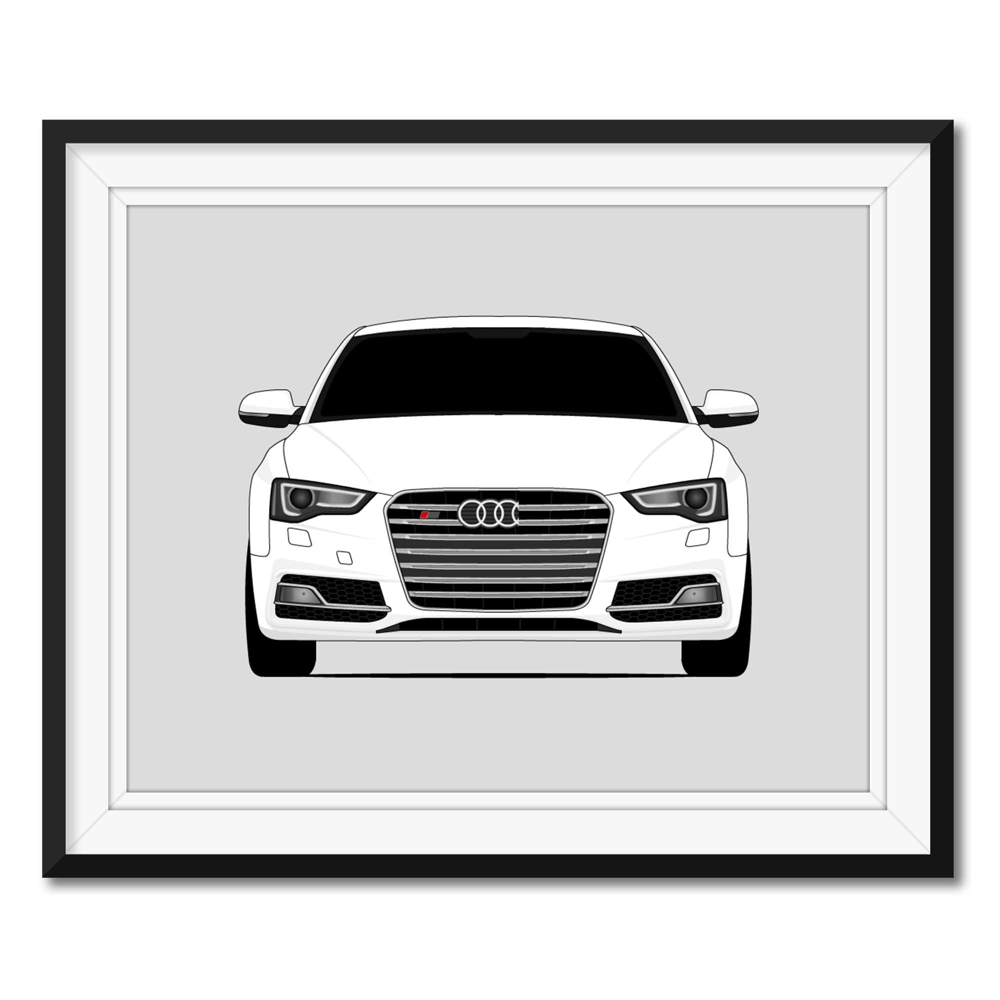 Custom Car Posters Audi S5 Sportback (2012-2016) Print Wall Art Decor Handmade - 8x10" Satin Print (Unframed)