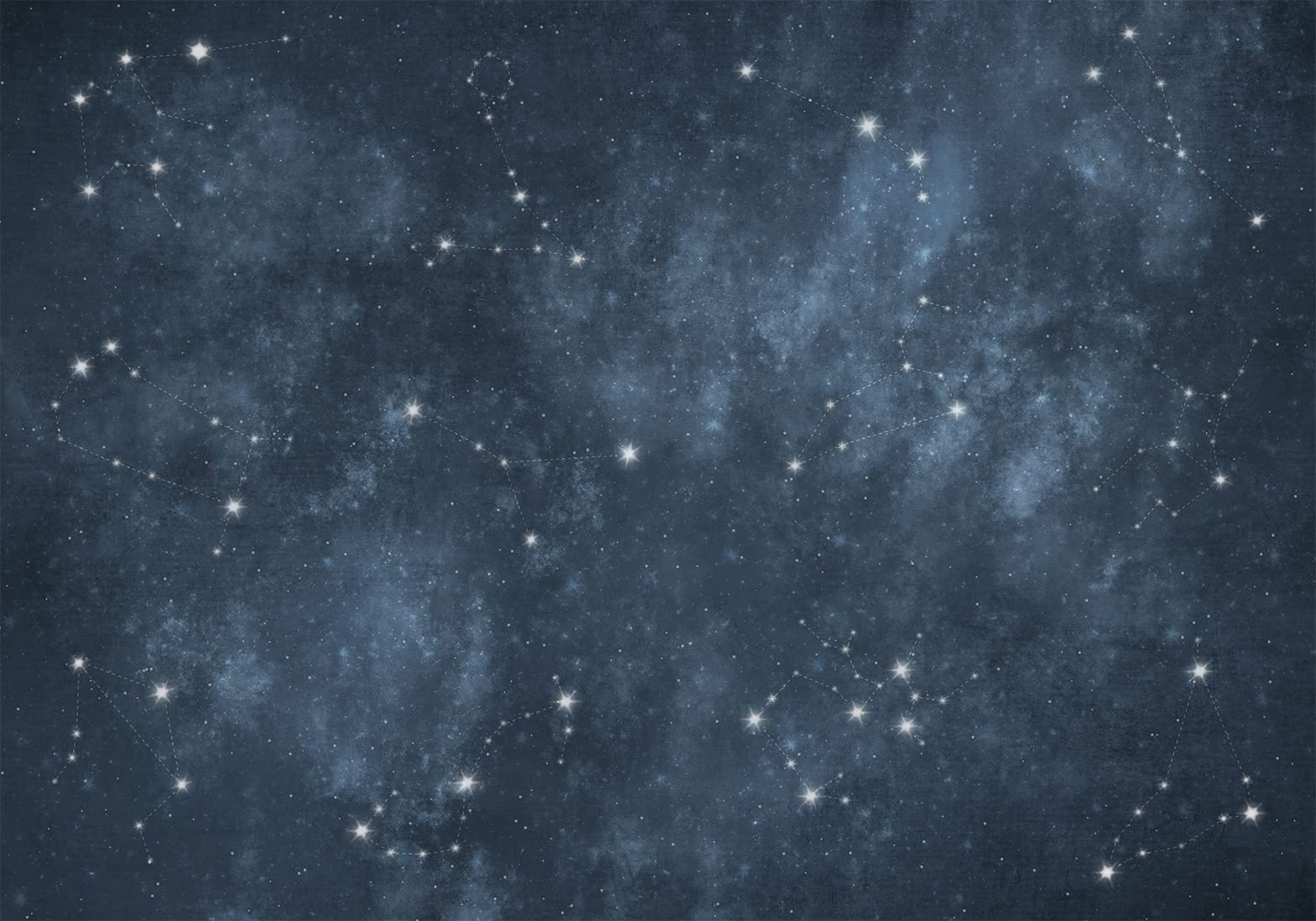 artgeist Wall Mural Stars 135x101 in - Peel and Stick Self-Adhesive Wallpaper Removable Large Sticker Foil Wall Decor Print Picture Image Design Sky Night Clouds Constellation i-A-10014-a-a