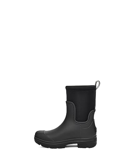 UGG Unisex-Child Droplet Mid Boot, Black, 2 Little Kid