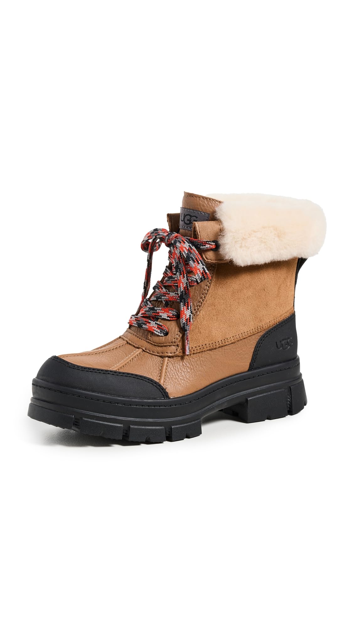 UGG Unisex-Child Ashton Addie Boot, Chestnut, 2 Little Kid