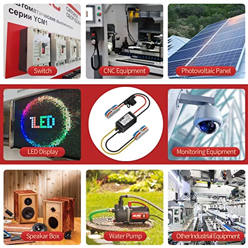 24V to 12V Converter with Fuse Waterproof and Wire Terminal Block, More Safe 18V to 12V Step Down Converter 5A 60W, DC to DC Converter for Golf Cart Light Truck Vehicle Boat (Accept DC 15-40V Inputs)