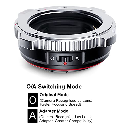 VILTROX EF-L Pro EF to L Mount Adapter Auto Focus with Security Lock Compatible with Canon EOS EF/EF-S Lens to L Mount Camera Leica SL2/Lumix S1 S1H S5/Sigma fp L