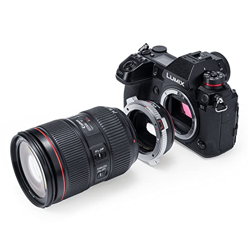 VILTROX EF-L Pro EF to L Mount Adapter Auto Focus with Security Lock Compatible with Canon EOS EF/EF-S Lens to L Mount Camera Leica SL2/Lumix S1 S1H S5/Sigma fp L