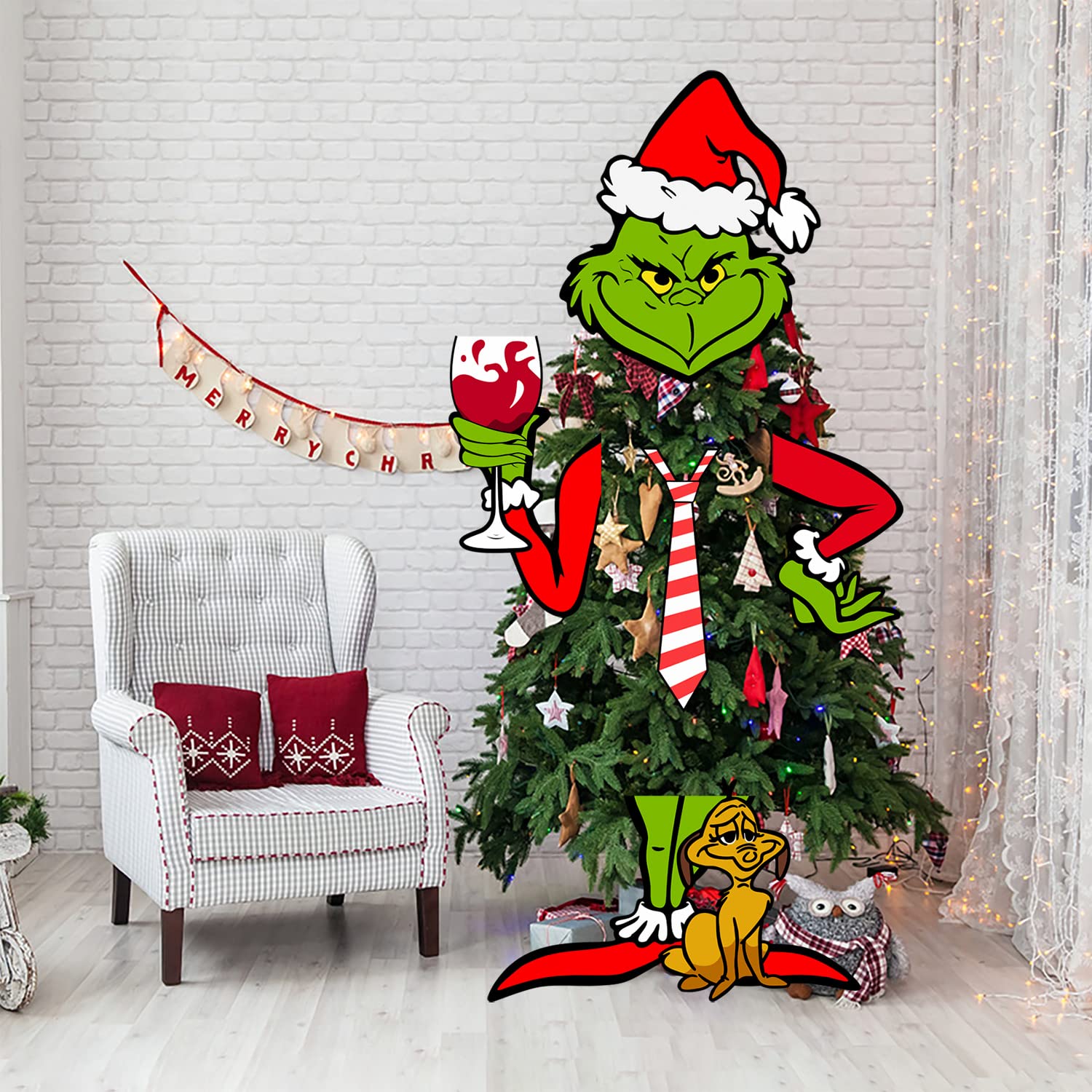 Christmas Tree Topper, Christmas Decorations for Xmas Tree, Christmas Tree Decor for Funny Christmas Themed Party Supplies
