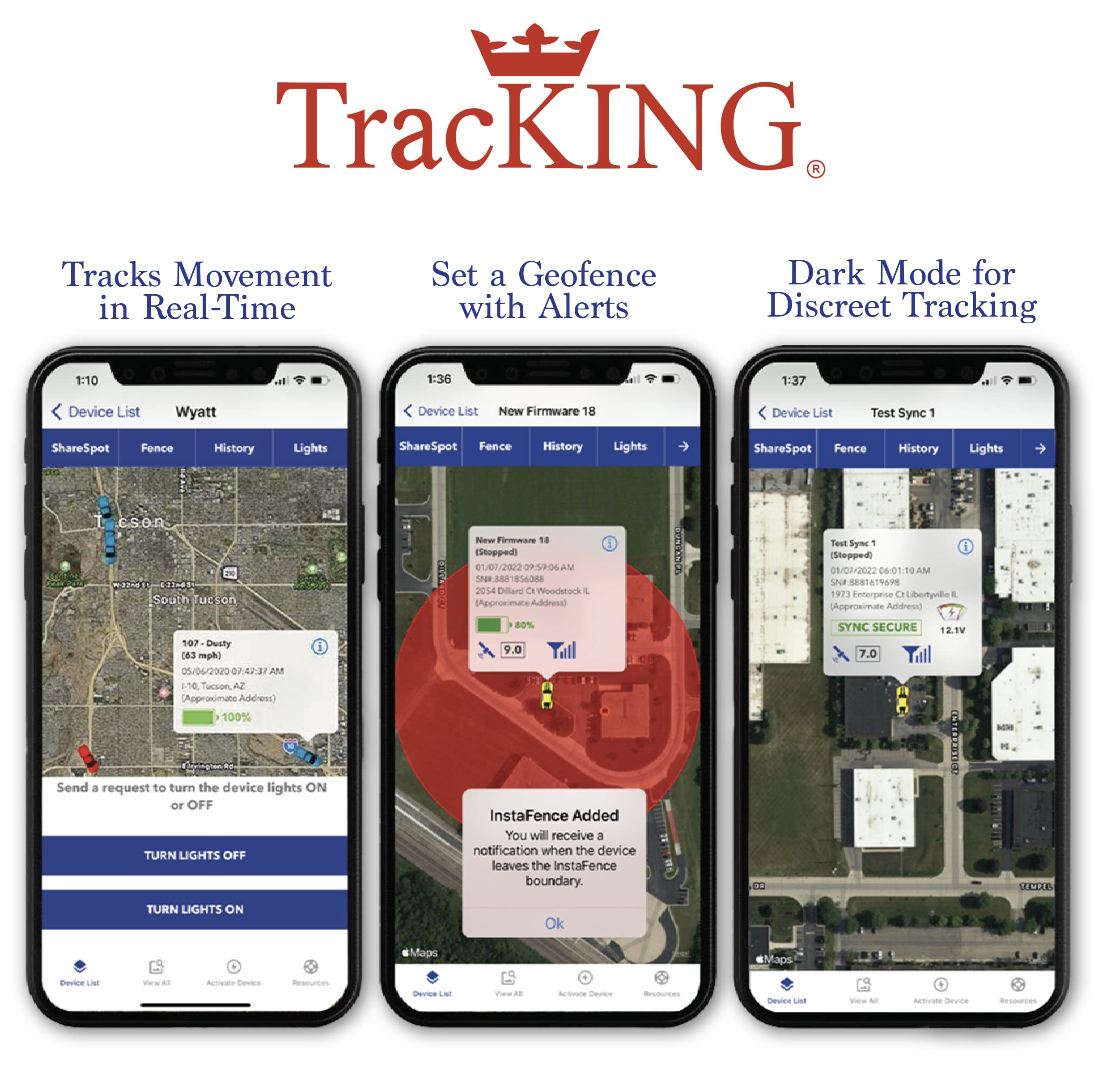 TracKing GPS Tracker. Fully Magnetic, Waterproof, & Dustproof for Fleets, Assets, & More.