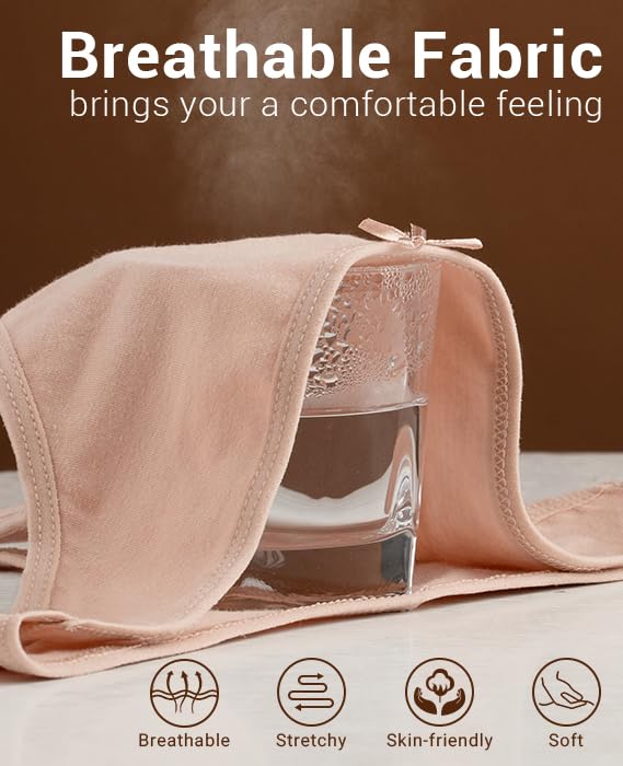 Jo & Bette Cotton Thongs for Women - Bikini Underwear - Seamless Thongs Breathable Panties Pack No show 6 Pack