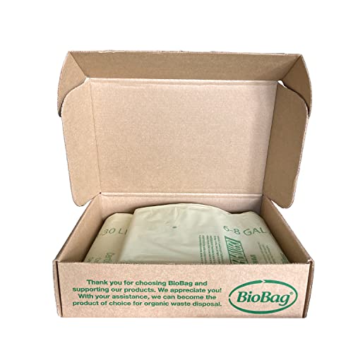 BioBag (USA) Compostable 6-8 Gallon Bag, 45 Count