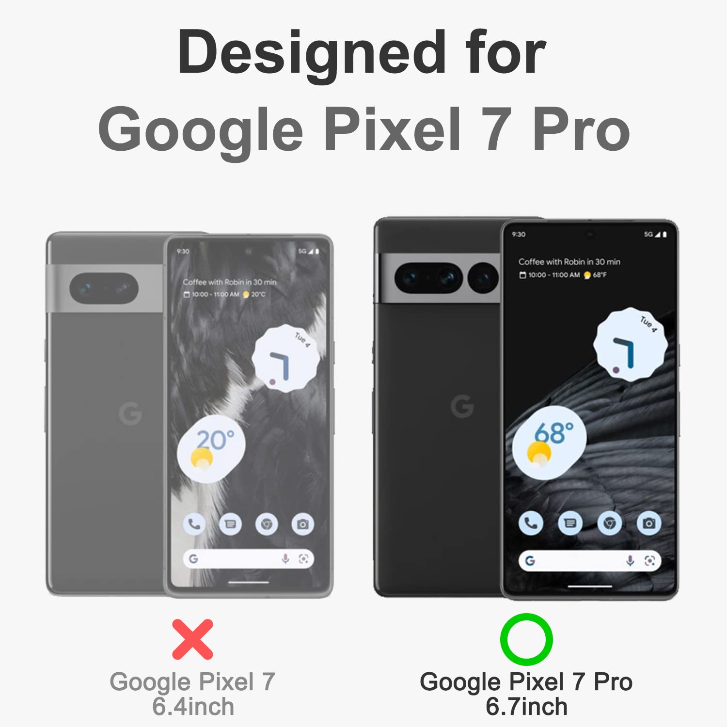 Tnarru Clear Compatible with Google Pixel 7 Pro Case with Magnetic Ring Holder Kickstand [Non-Yellowing] Transparent TPU Slim Thin Shockproof Protection Pixel 7 Pro Phone Case -Silver
