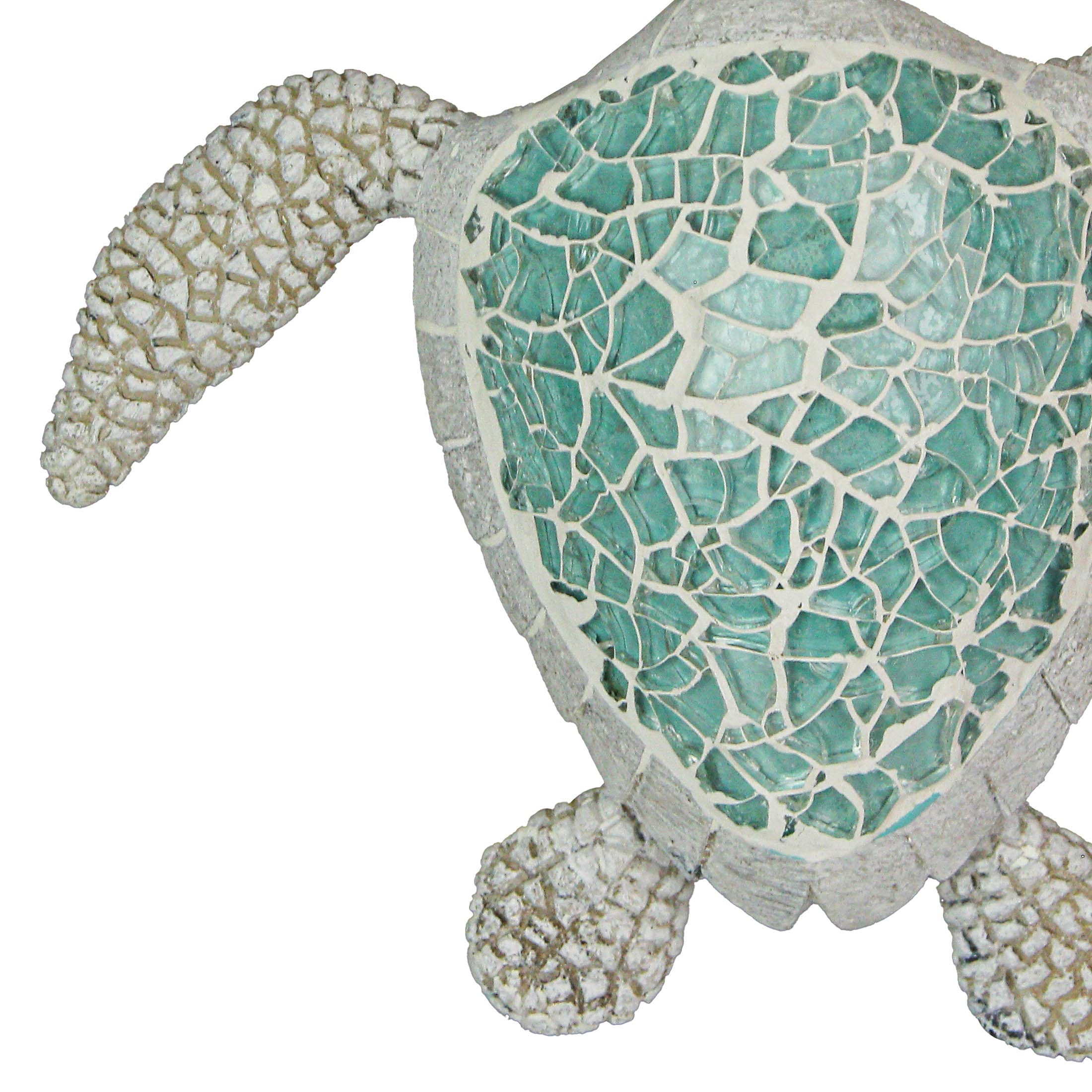 Things2Die4 7 Inch Resin Sea Turtle Sculpture Wall Hanging Beach Home Decor Decorative Art