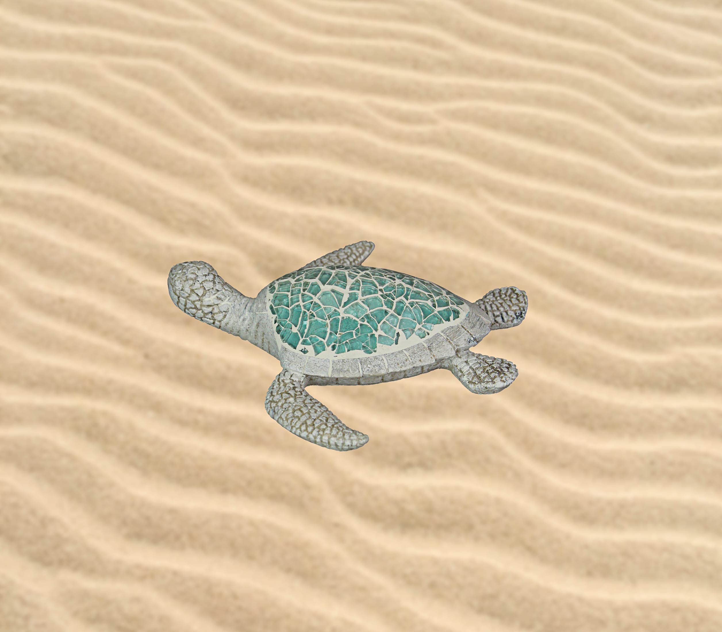 Things2Die4 7 Inch Resin Sea Turtle Sculpture Wall Hanging Beach Home Decor Decorative Art