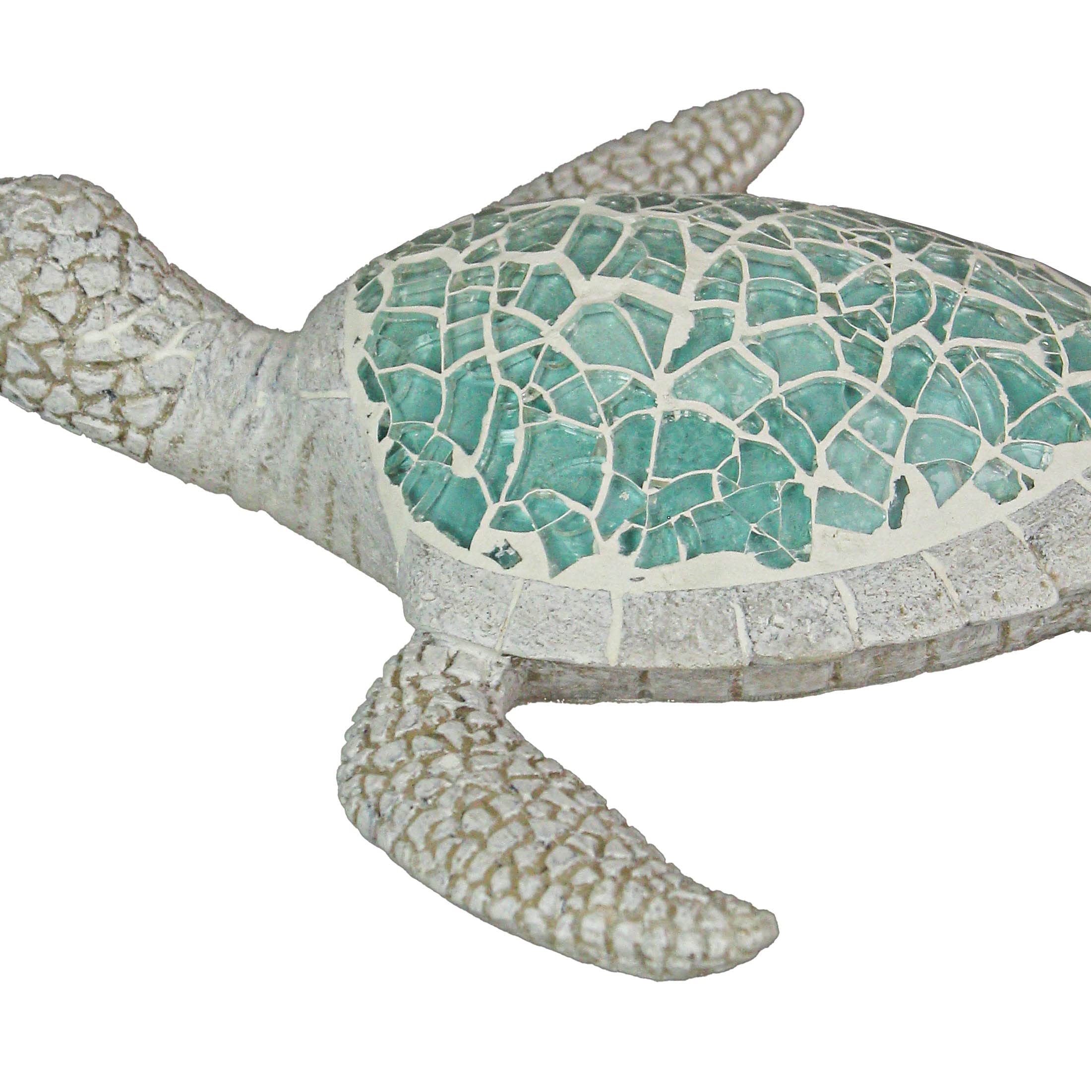 Things2Die4 7 Inch Resin Sea Turtle Sculpture Wall Hanging Beach Home Decor Decorative Art
