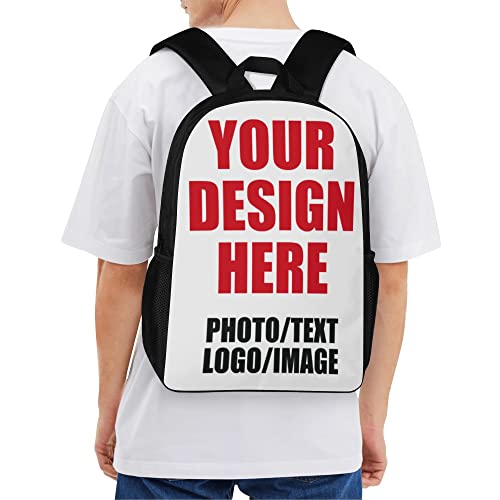 POPCUSTOMS Custom Music Backpack, Personalized School Backpack, Add Your Favorite Star Photo, Name or any Text, Suitable for Men and Women, Boys and Girls