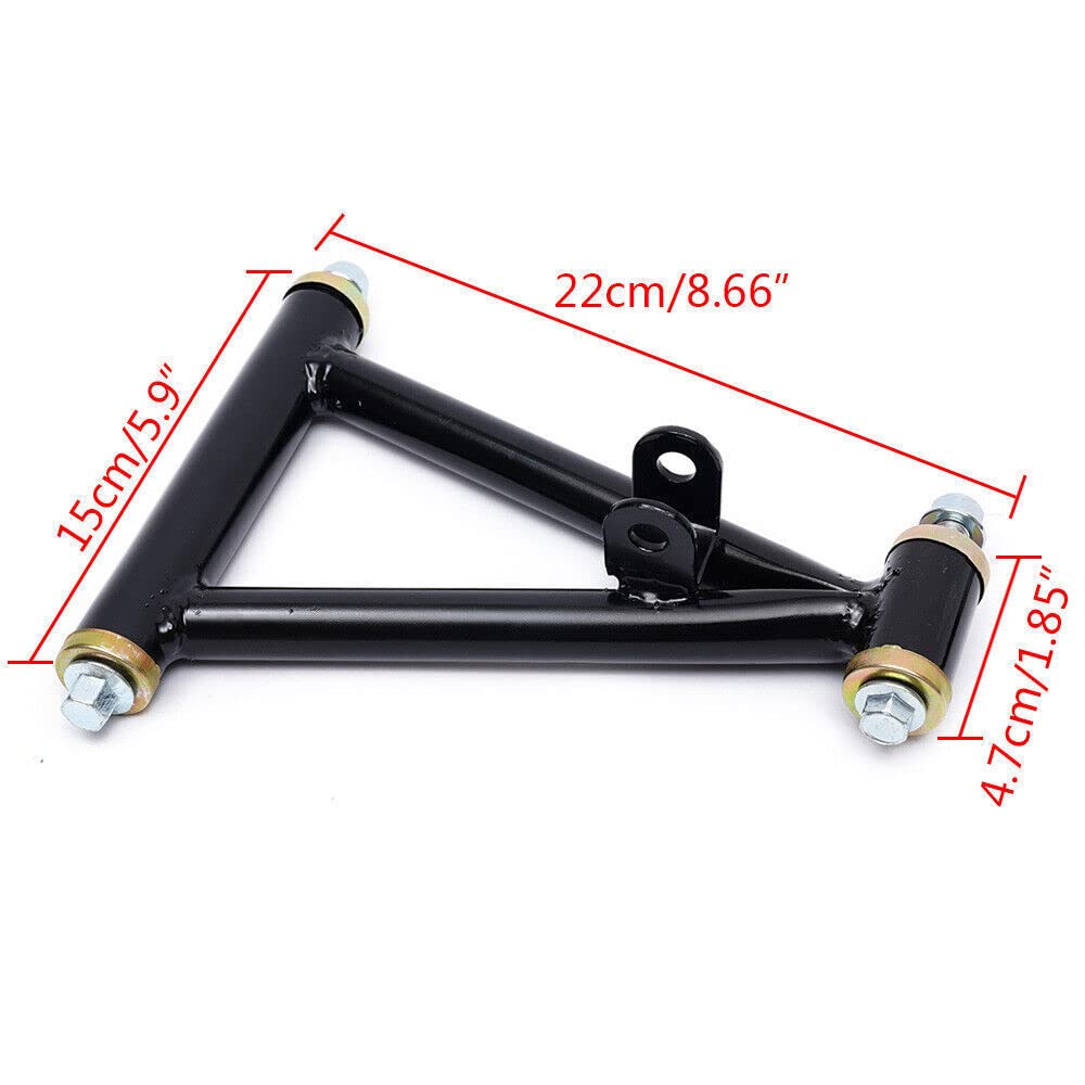 Front Suspension Swingarm Assembly Upper & Lower Swing Arm Suspension Shock Kit For DIY Buggy Electric ATV Quad Bike Buggy Go Kart Parts 220mm
