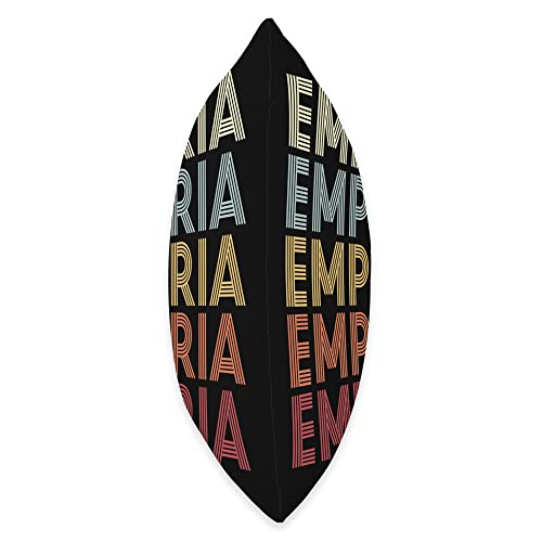 Emporia Virginia Emporia VA Retro Vintage Text Throw Pillow