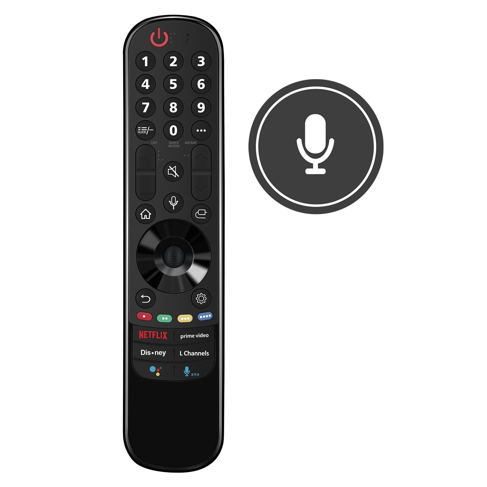 Beyution MR22GA Voice Remote Control Fit for 2022 LG TVs AN-MR22GA AKB76039902 86QNED85AQA 86QNED85UQA 86QNED90UQA 86QNED99UQA 86UQ7070ZUD 86UQ7590PUD 86UQ7590ZUD 86UQ8000AUB 86UQ9000PUD OLED42C2AUA