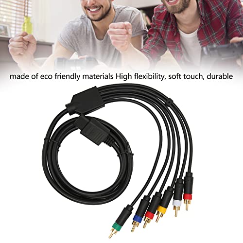 RGB Rgbs Multifunctional Composite Cable with Strong Stability High Flexibility, 4 BNC Heads, Made of Suitable for Crt Monitors, for NGC, for N64