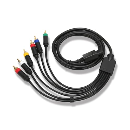 RGB Rgbs Multifunctional Composite Cable with Strong Stability High Flexibility, 4 BNC Heads, Made of Suitable for Crt Monitors, for NGC, for N64