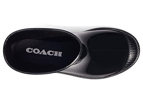 Coach Millie Rubber Rain Bootie Black 6 B (M)