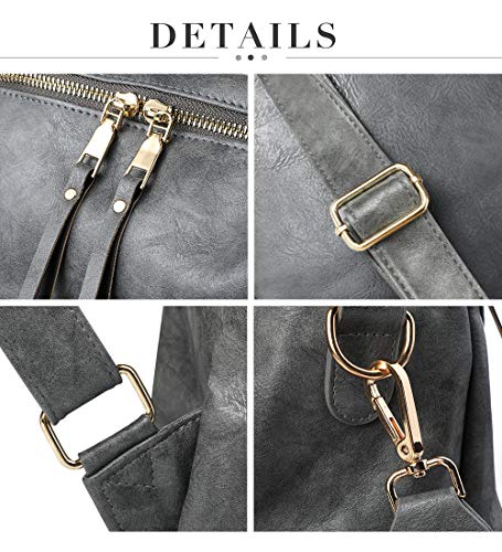 Tom Clovers Women Leather Backpack Daypack Casual Fashion Bag for Ladies Girls