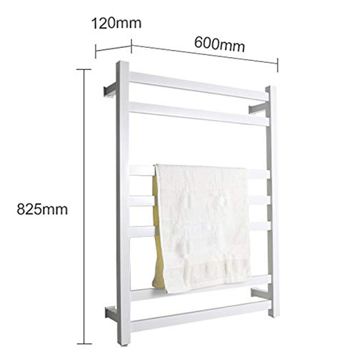 Bathroom Towel Warmer Electric Heated Towel Rack, Electric Heated Towel Rack, Wall-Mounted Towel Warmer with 15 Heated Bars, 304 Stainless Steel Heated Towel Rail Radiator, Bathroom Drying Rack, 1200X
