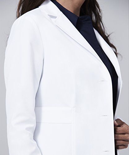 Estie Classic Fit Women's Lab Coat-White-20