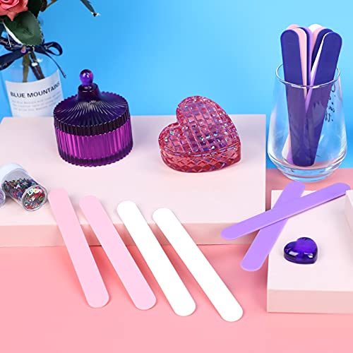 HTVRONT Stir Sticks for Epoxy Resin, 20PCS PVC Mixing Sticks, 4 Colors Reusable Plastic Stirring Sticks for Mixing Resin, Epoxy, Liquid, Paint, Molds, DIY Crafts