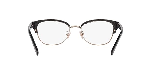 Coach HC6195 Prescription Eyewear Frames, Shiny Rose Gold/Grey Signature C/Demo Lens, 53 mm