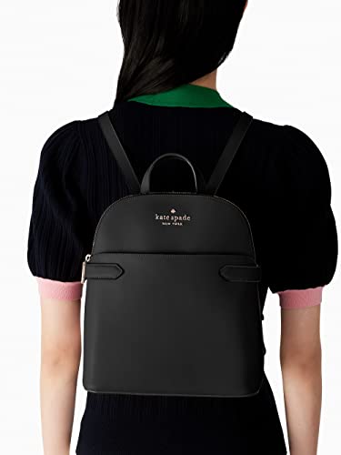 Kate Spade New York Saffiano Leather Dome Backpack (Black)